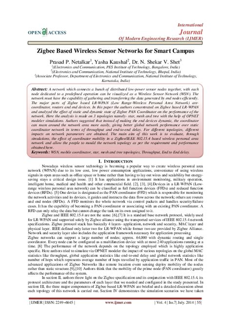 pdf zigbee based wireless sensor networks for smart campus