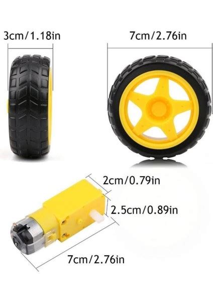 Sensör Modül 4 Adet Akıllı Robot Arduino 6v 250 Rpm Dc Fiyatı