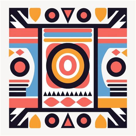 Premium Vector Colorful Geometric Abstract Pattern