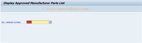 MP SAP Tcode Display AMPL Records