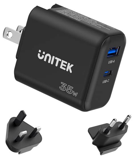 Unitek USB C Lader USB C A W Sort DKK