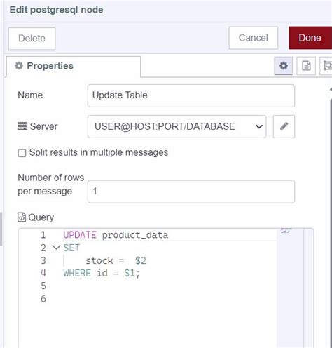 Using Postgresql With Node Red • Flowfuse