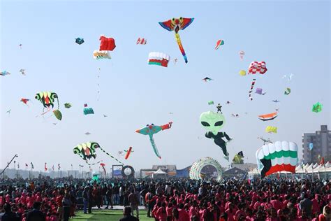 In Pics International Kite Festival 2019 Kicks Off At Sabarmati