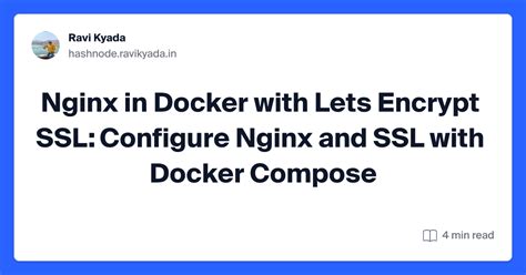 Implementing Lets Encrypt With Nginx In Docker
