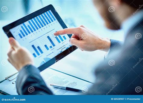 Working With Chart Stock Image Image Of Executive Showing 60528907