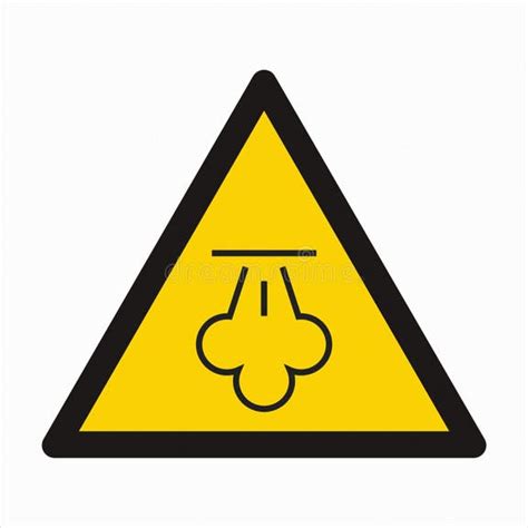 W080 Iso 7010 Graphical Symbols Registered Safety Sign Warning Hot Steam Stock Vector