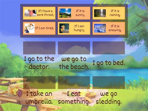 Zero Conditional Matching Exercise Match Up
