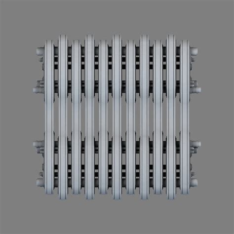 Sci Fi Radiator 3d Model