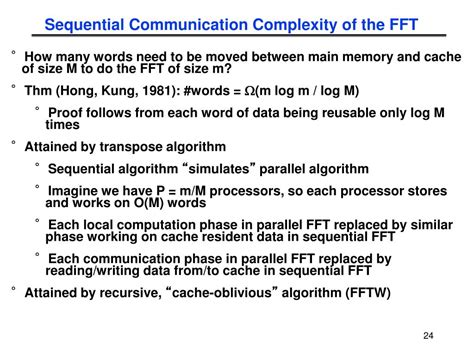 Ppt Parallel Spectral Methods Fast Fourier Transform Ffts With Applications Powerpoint