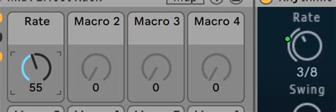 how do i pass knob values from m4l device to midi effect rack knob