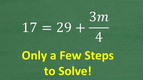 Only A Few Steps To Solve This Algebra Equation Youtube