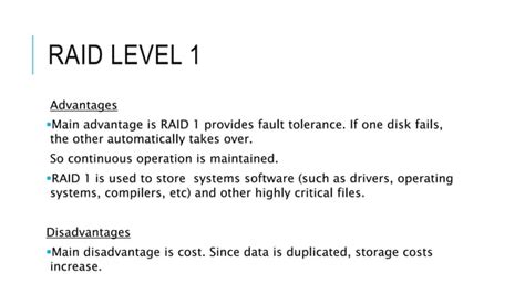 Raid Technology Pptx Data Storage And Warehousing Computing