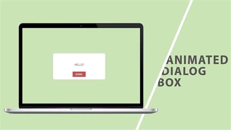 animated dialog box css jquery tutorial 2019 youtube