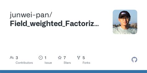 Fieldweightedfactorizationmachinespythonstatispy At Master