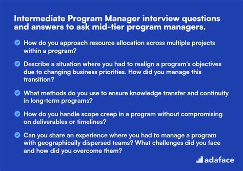 62 Program Manager Interview Questions Adaface
