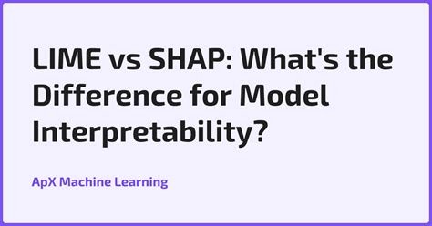 Lime Vs Shap What S The Difference For Model Interpretability