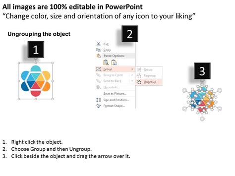 Hexagon With Six Business Icons Powerpoint Templates