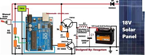 Real Mppt Solar Charger Circuit Using Arduino Lcd And Manual Auto Switch Homemade Circuit