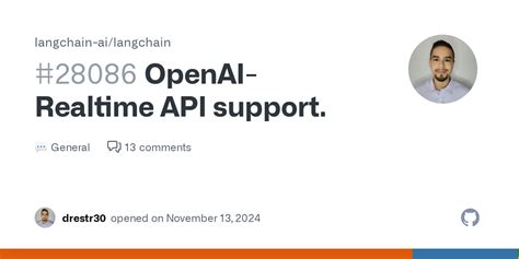 Openai Realtime Api Support · Langchain Ai Langchain · Discussion