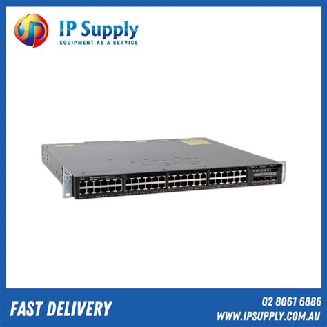 Cisco Ws C3650 48fs E 48 Port Gigabit Full Poe 4x1g Uplink Ip Services Switch 364 00 Picclick Au