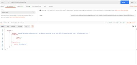 Graphql Authorization Not Working · Issue 78 · Graphql Dotnetauthorization · Github