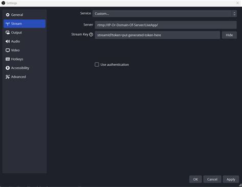 Publish Using OBS Ant Media Documentation