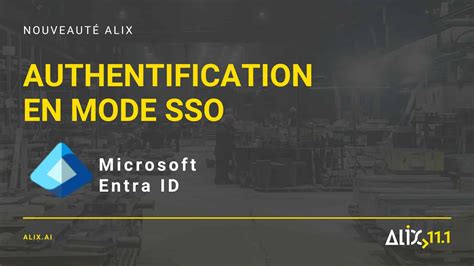authentification en mode sso avec microsoft entra id
