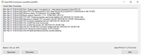 1459 Couldnt Connect The Vpn Authfail Openvpn Community