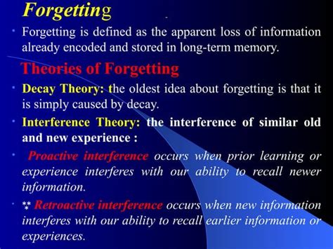 chapter 5 memory and forgetting powerpoint pptx