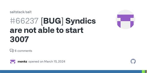 [bug] syndics are not able to start 3007 · issue 66237 · saltstack