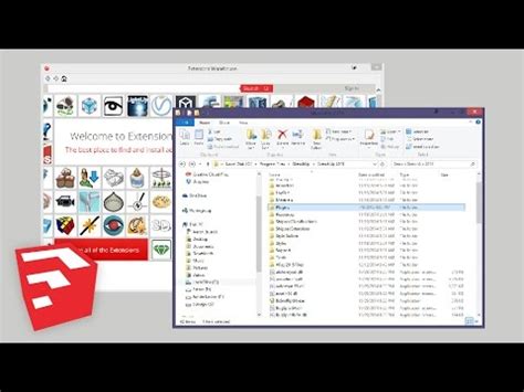 SketchUp Lessons Installing Plugins Extensions YouTube