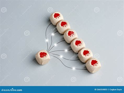 Virtual Cloud Computing Technology Or Virtualization In Cloud Computing Stock Image Image Of