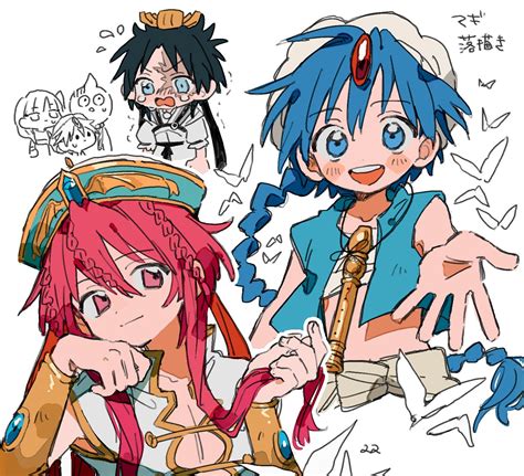Morgiana Aladdin Alibaba Saluja Ren Hakuryuu And Ren Kouha Magi The Labyrinth Of Magic
