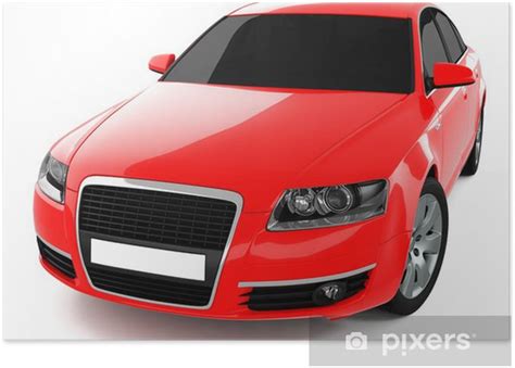 Poster Red Business Class Car Pixersnetau