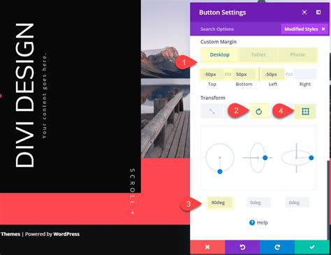 how to rotate text for unique layout designs in divi tutorial free