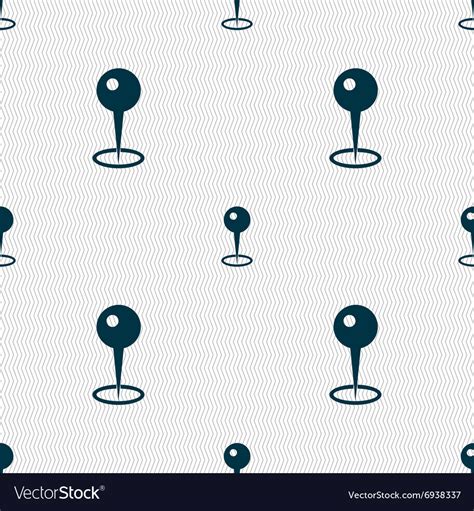 Map Pointer Icon Sign Seamless Pattern Royalty Free Vector
