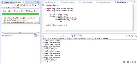 Запуск тестов в Eclipse с помощью Junit Runner Autoqa Практика автоматизированного