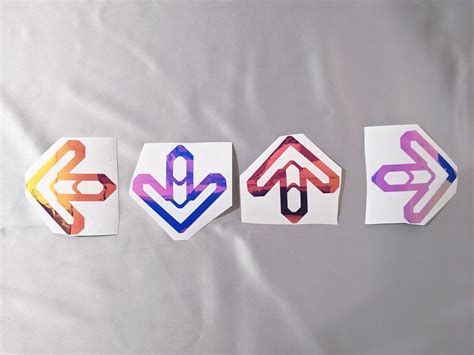 Dance Dance Revolution Ddr Arrow Stickers Etsy