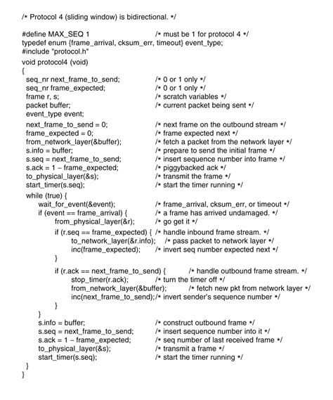 3 4 Sliding Window Protocols