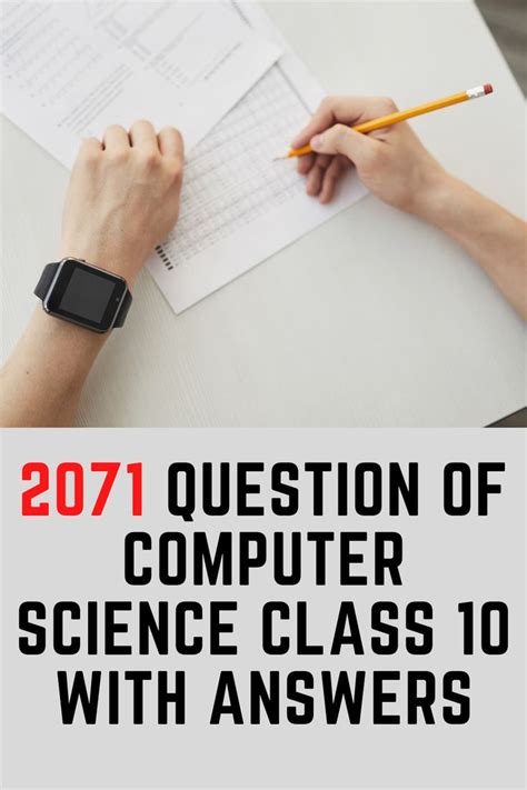 2071 question of computer science class 10 with answers computer
