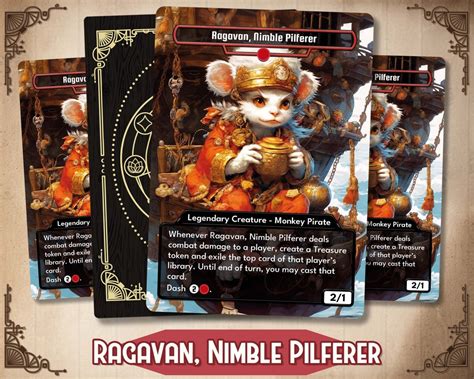 Ragavan Nimble Pilferer Mtg Proxy Custom Card Full Art Alternate Art Edh Etsy