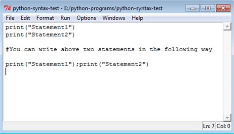 Python Syntax