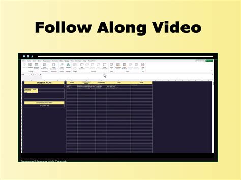 Password Manager Excel Accounts Tracker Spreadsheet Template With