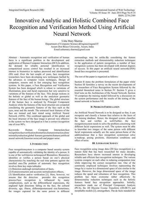 Innovative Analytic And Holistic Combined Face Recognition And