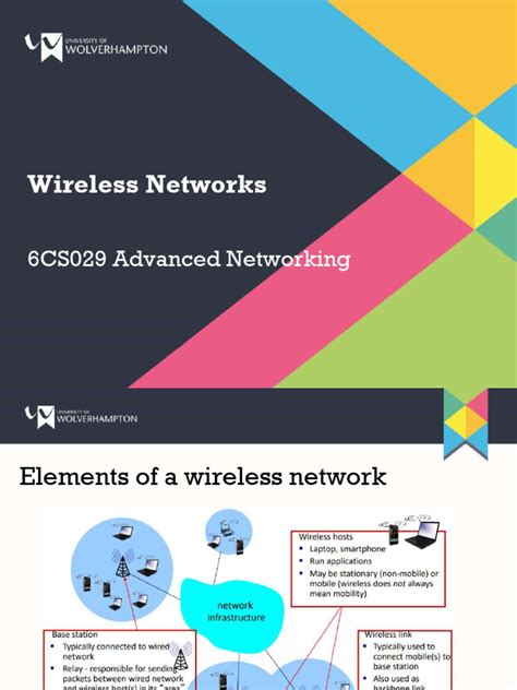 6cs029 Lecture 6 Wireless Networks Pdf Wireless Lan Ieee 80211