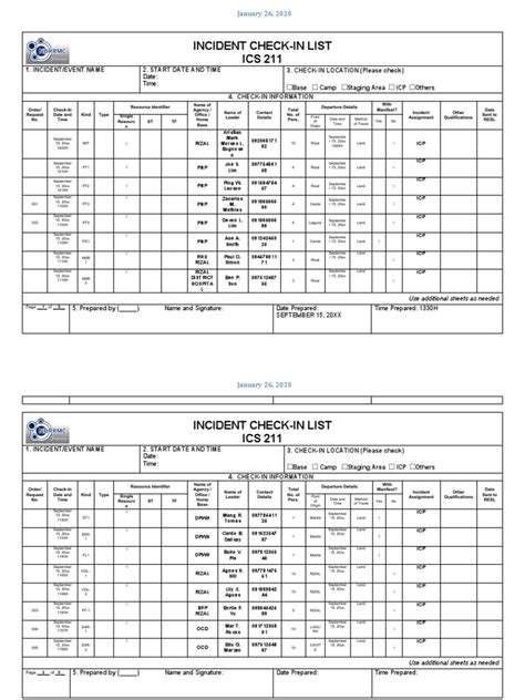 Ics 211 Pdf Incident Command System