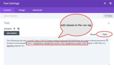 how to open a pdf file in lightbox popup in divi theme wordpress plugin