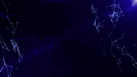 Abstract Technology Background From Animated Lines And Dots Looping Seamless Space Geometrical