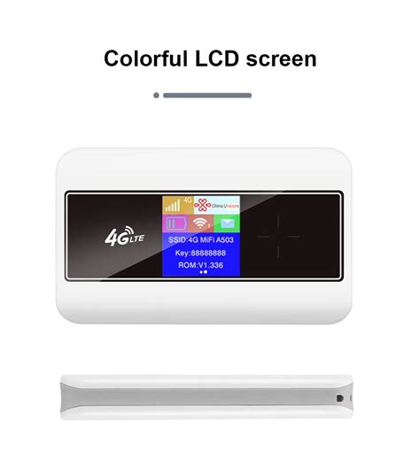 4G SIM Card Wifi Router Color LCD Display Lte Modem Sim Card Pocket MIFI Hotspot 10 WiFi Users