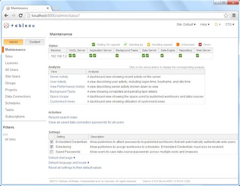 Tableau Friction Tableau Server 8 First Blush A Much Improved UI Images